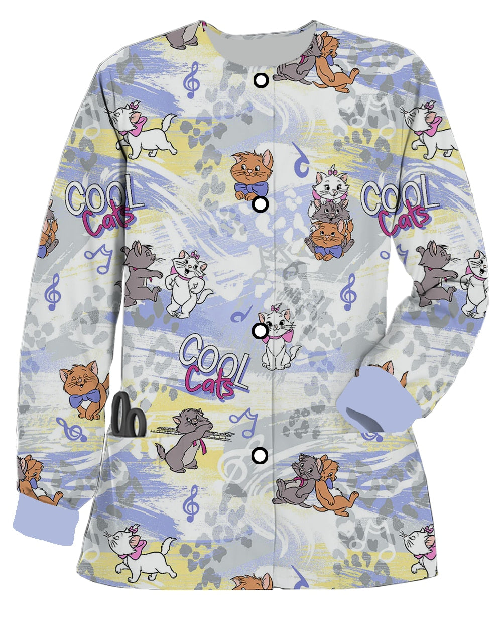 Floral Pocket Scrub Jacket – Magic Hand Scrubs And Accessories